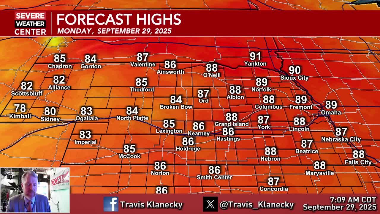 Very warm weather sticking around as September turns to October