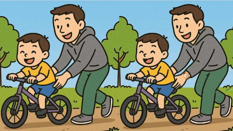 Find 3 Differences in the Father and Son Pictures in 21 Seconds!