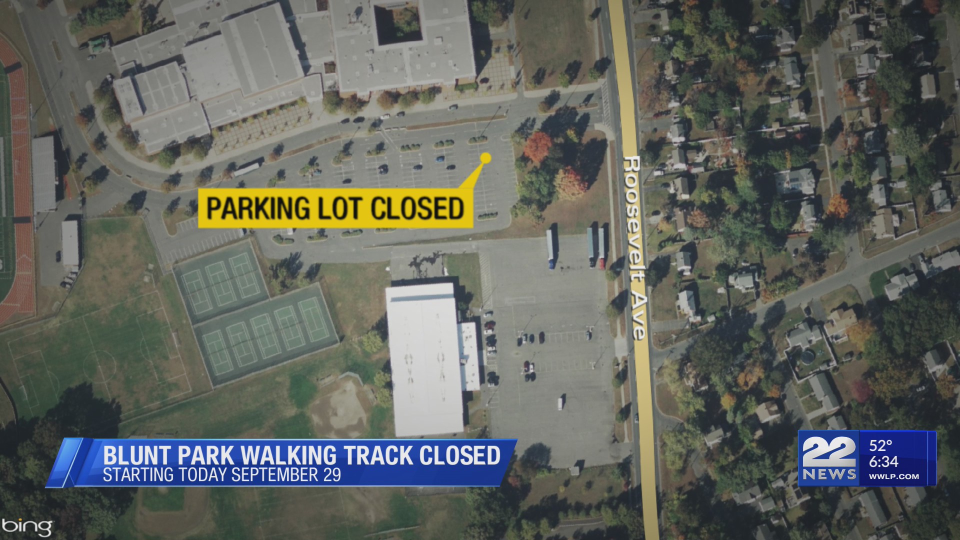 Blunt Park walking track entrance closed for renovations