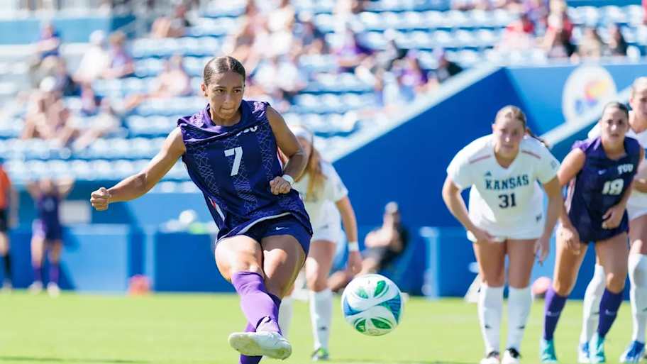 Castain Hat Trick Leads TCU to 3-2 Win Over Kansas