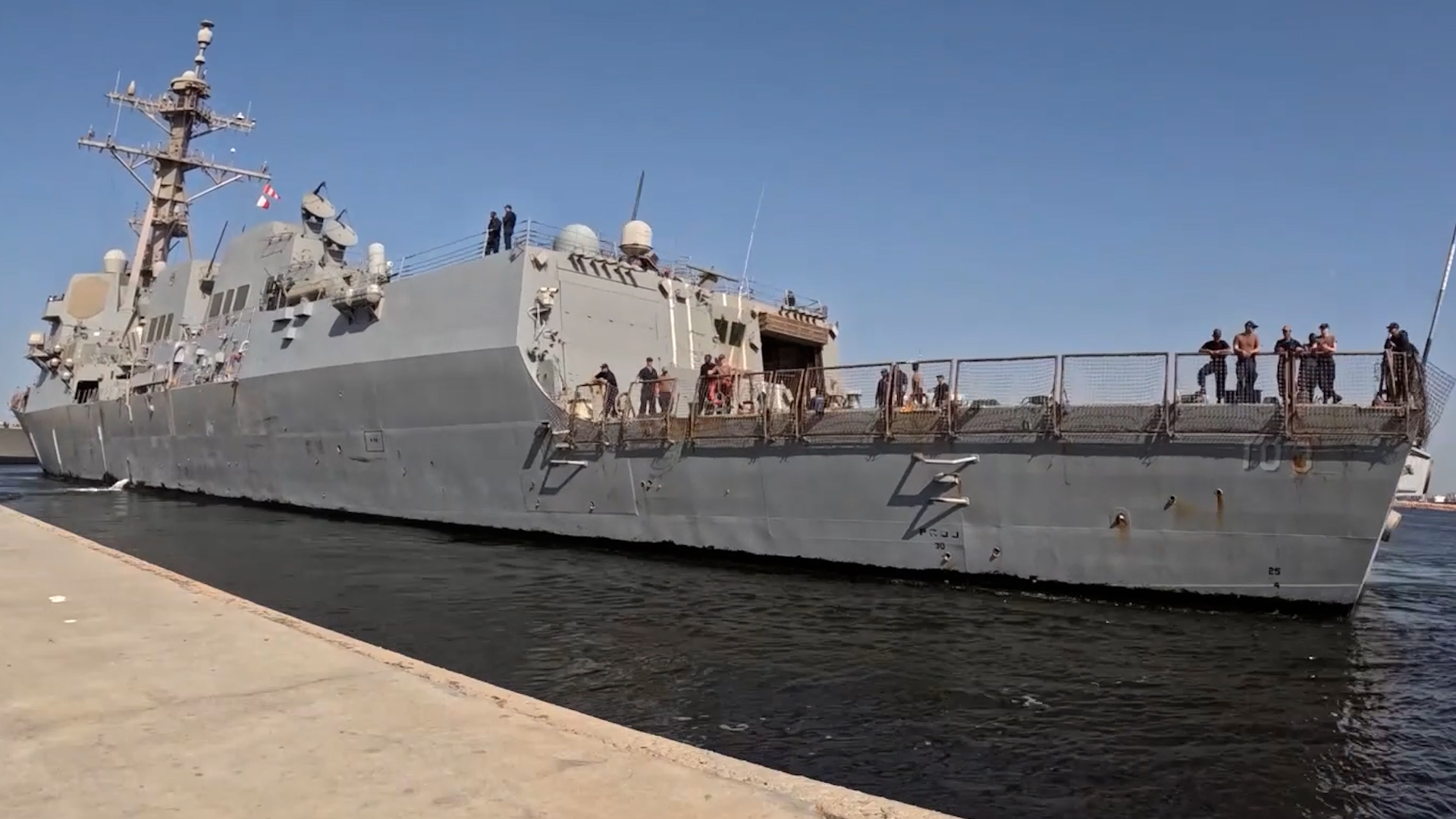 US Army Mooring a Ship in Egypt