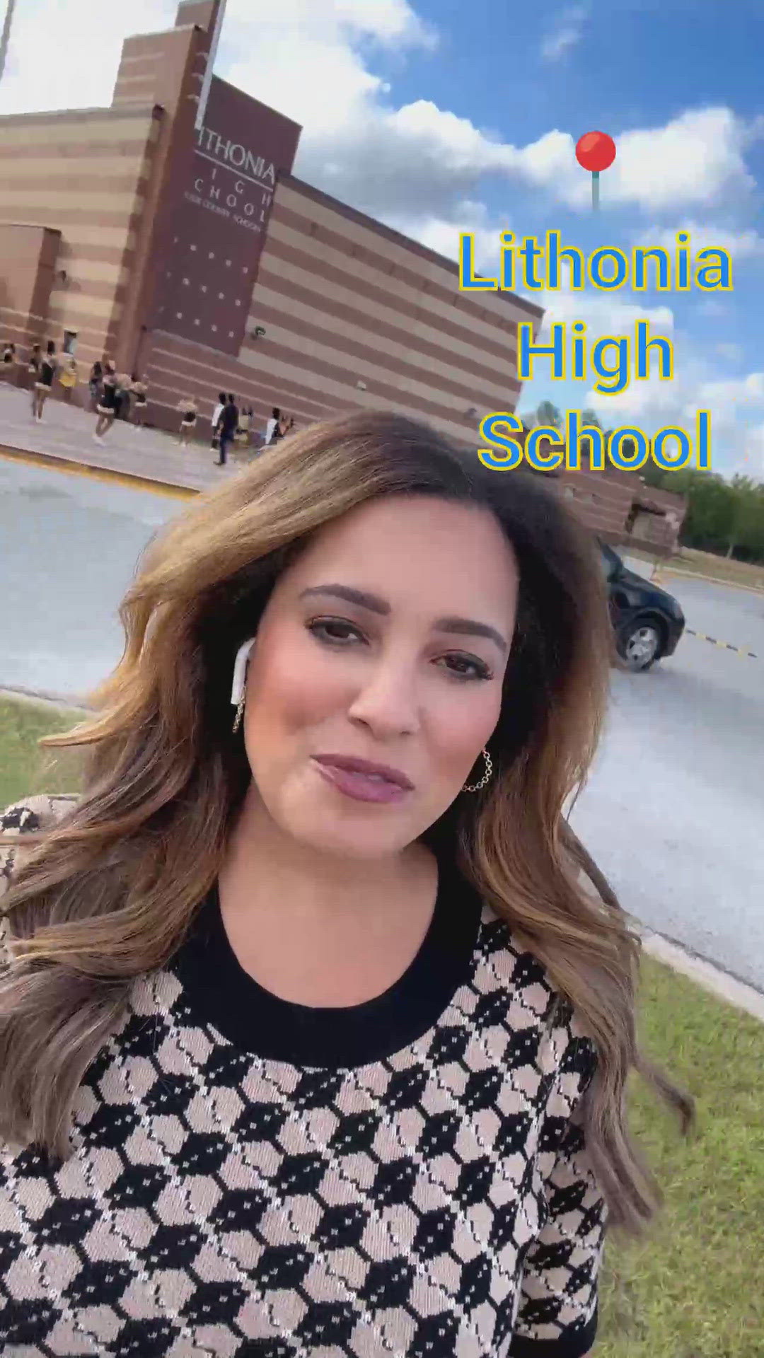 Celebration outside Lithonia High School today