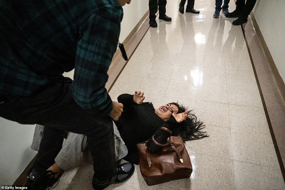 ICE agent filmed slamming woman to the ground