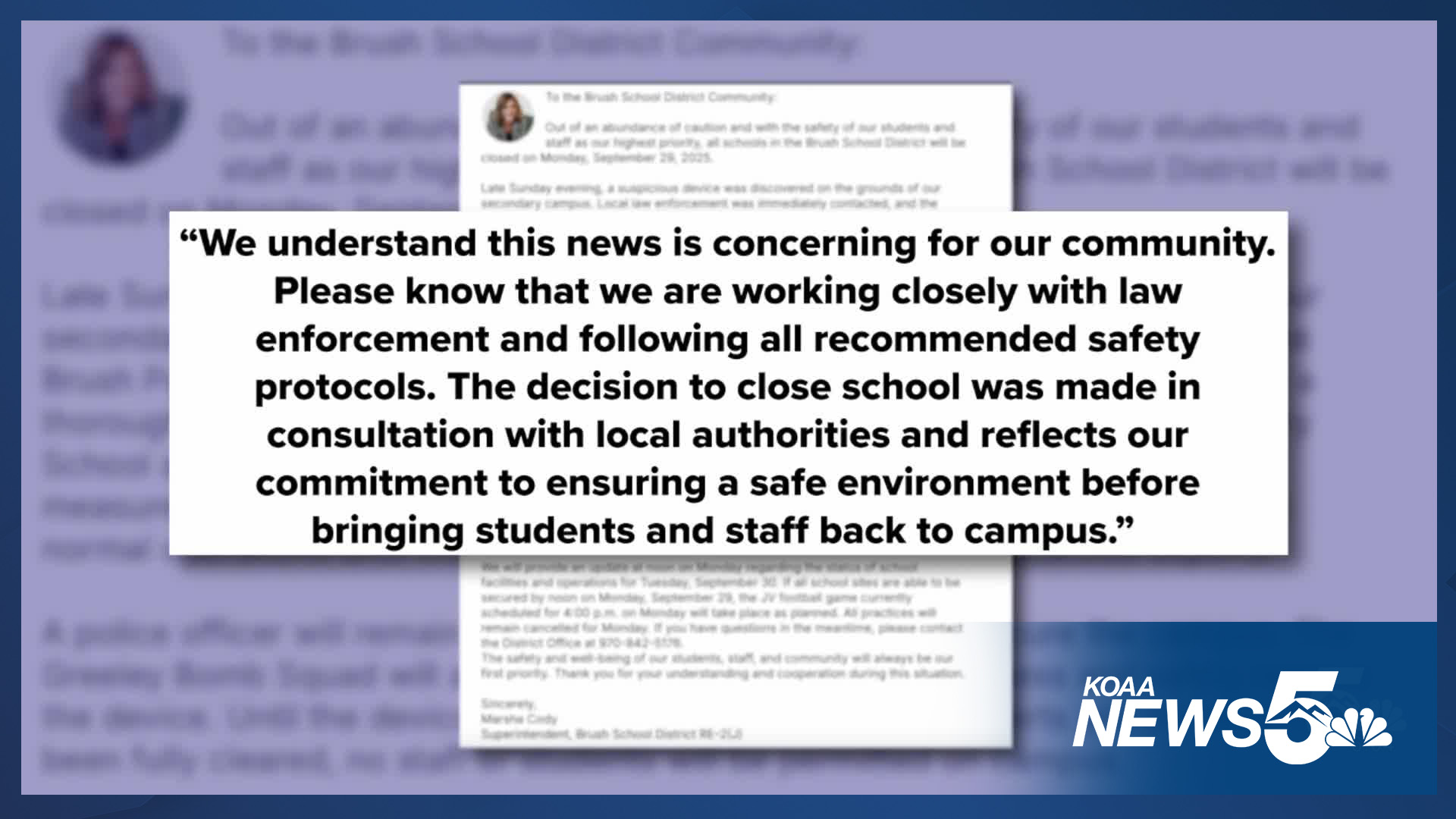 Brush School District Closed After Suspicious Device Found on School Campus