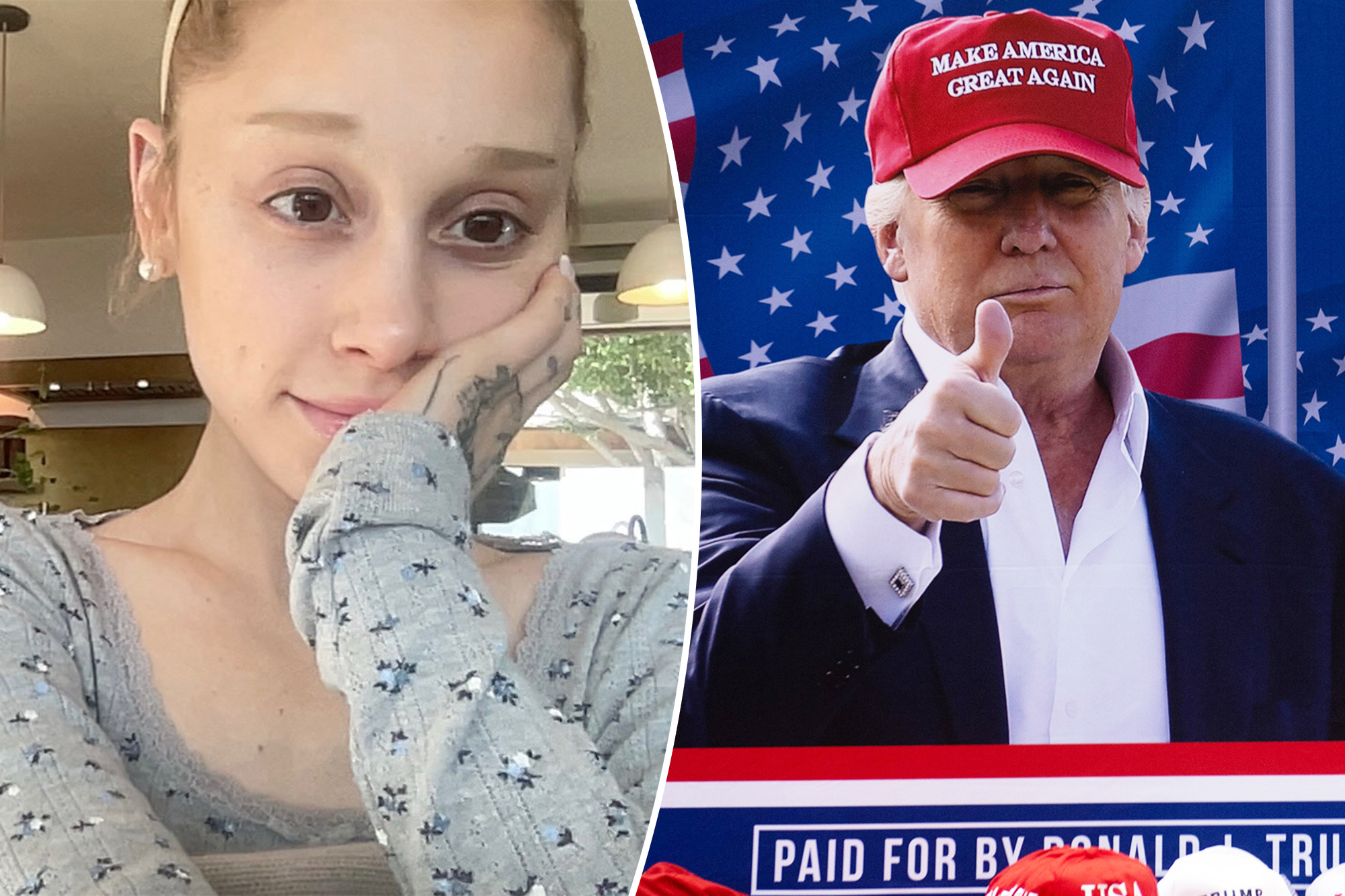 Ariana Grande blasts Trump voters in scathing message: ‘Has your life ...