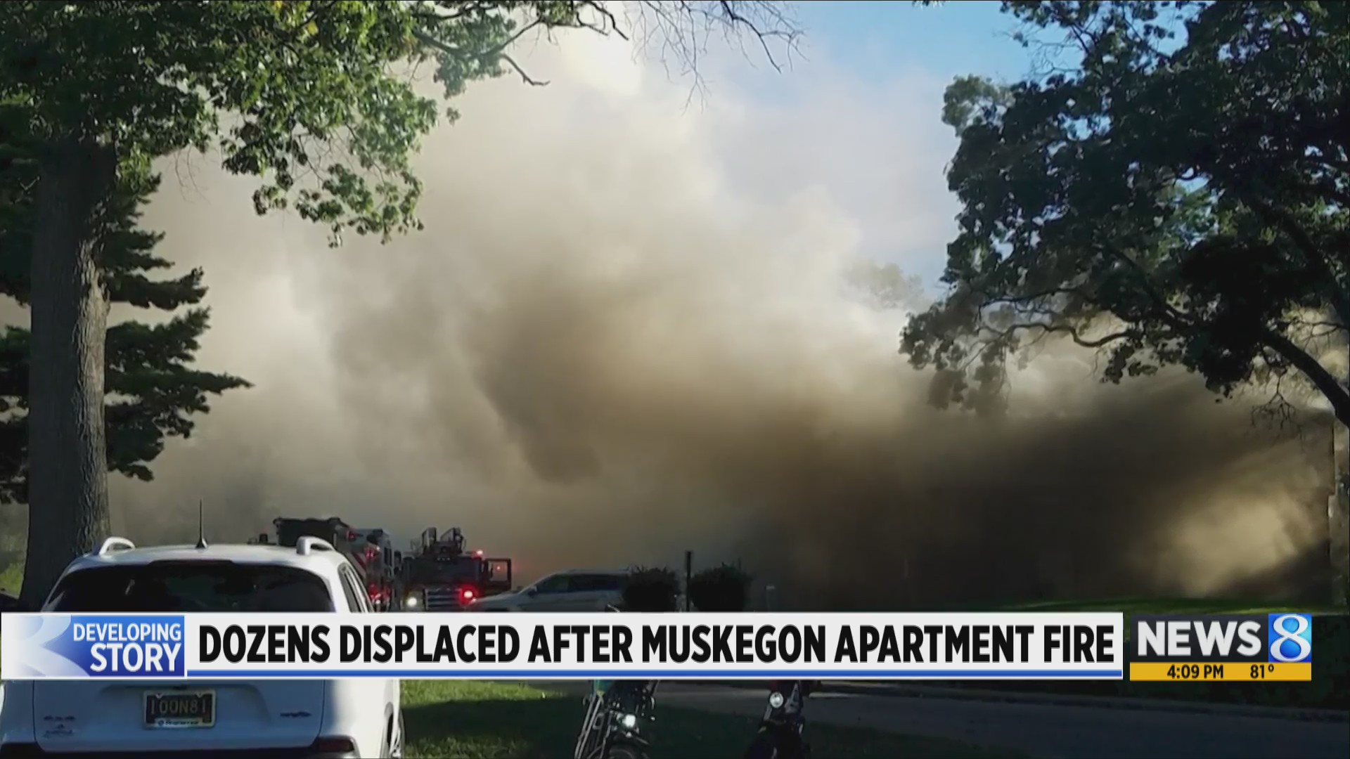 Residents of 36 units displaced after Muskegon apartment fire