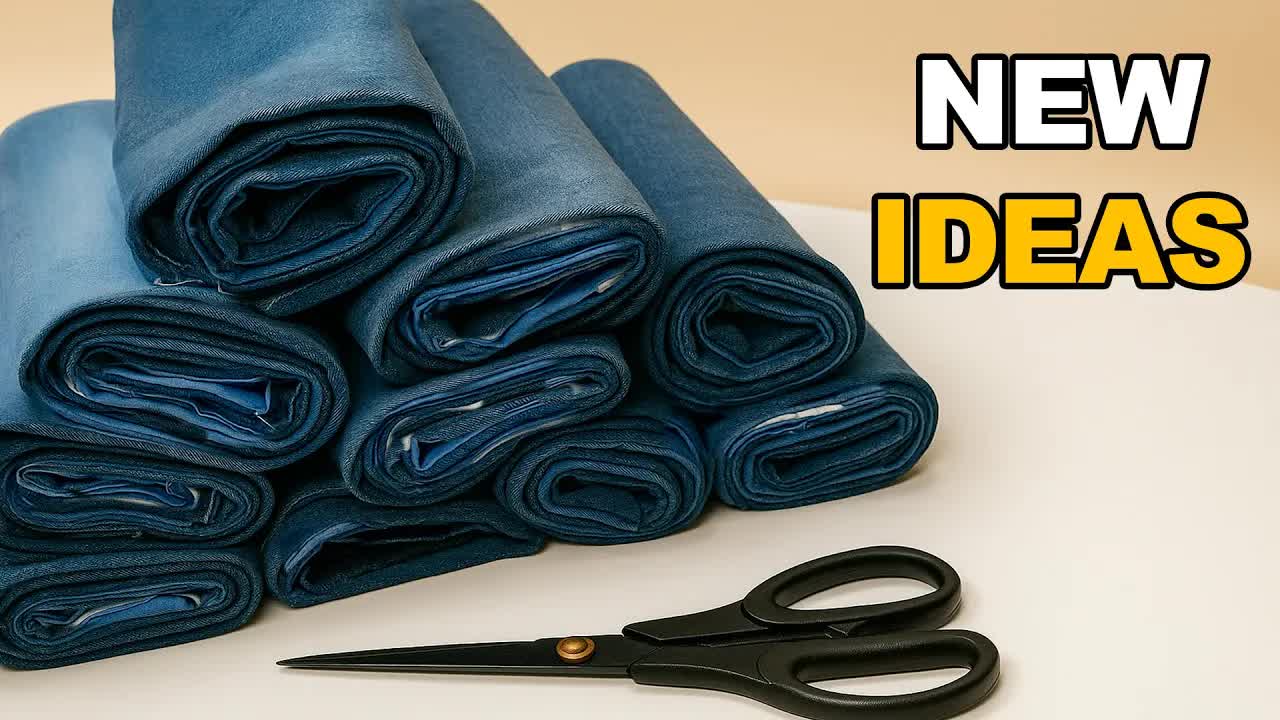 No More Throwing Away Old Jeans! Amazing Home Decor Idea! The Best of Waste