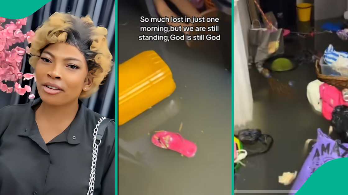 Video: See what flood did to this lady's apartment, you will be surprised