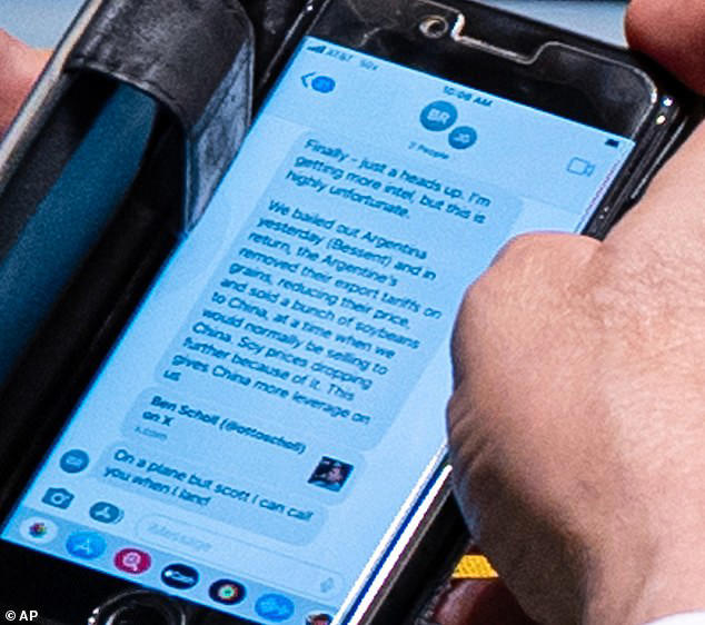 Scott Bessent leaks VERY sensitive text message