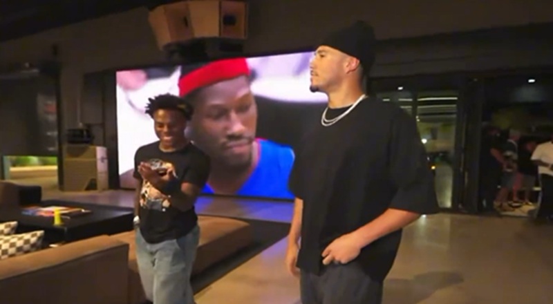 Devin Booker shows off $5M “man cave” to IShowSpeed featuring vintage ...