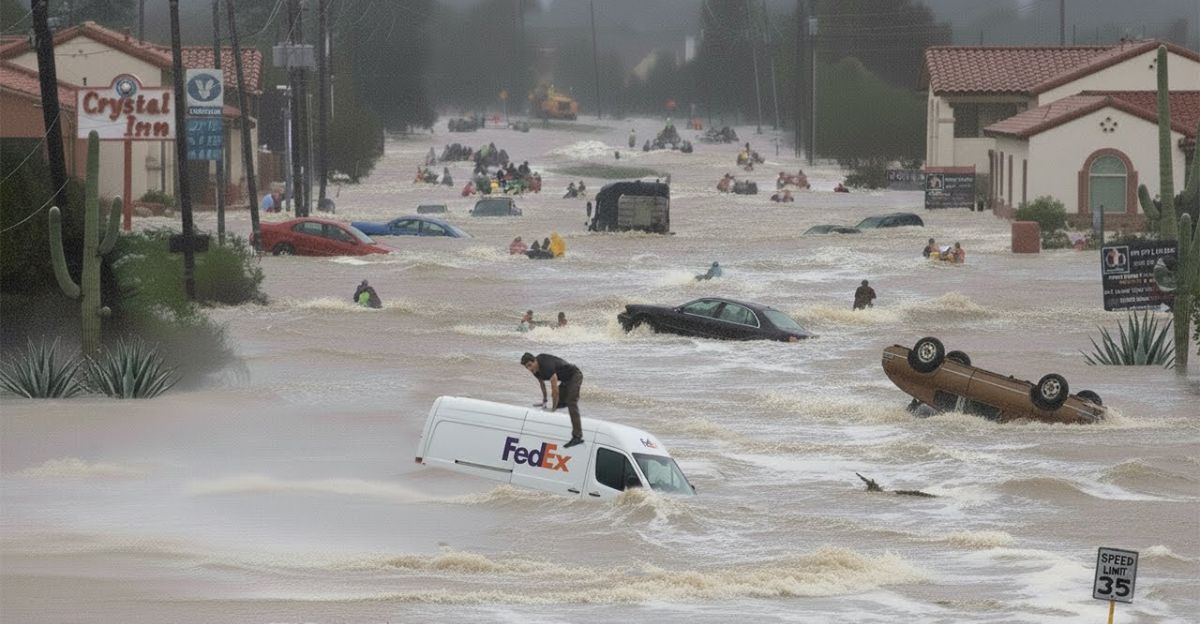 Arizona Flash Flood Claims Several Lives As Vehicles Are Swept Away ...