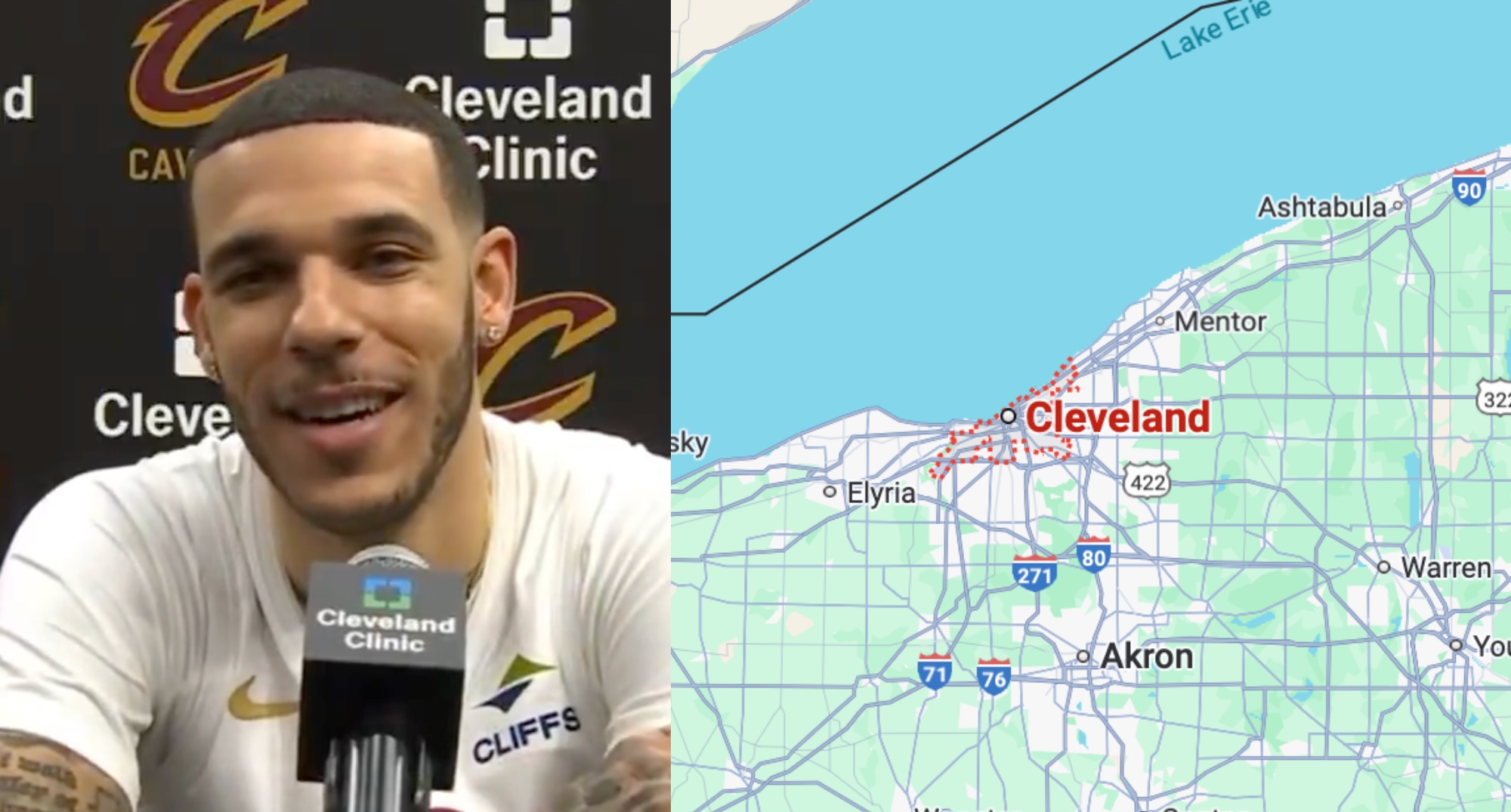 Lonzo Ball makes hilarious Cleveland admission