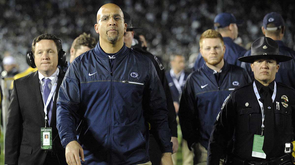 Penn State football coach James Franklin’s defiant response to latest ...