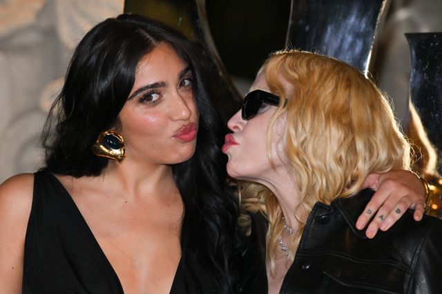 Madonna and Her Daughter Lourdes Coordinate in Slinky LBDs for a Rare ...