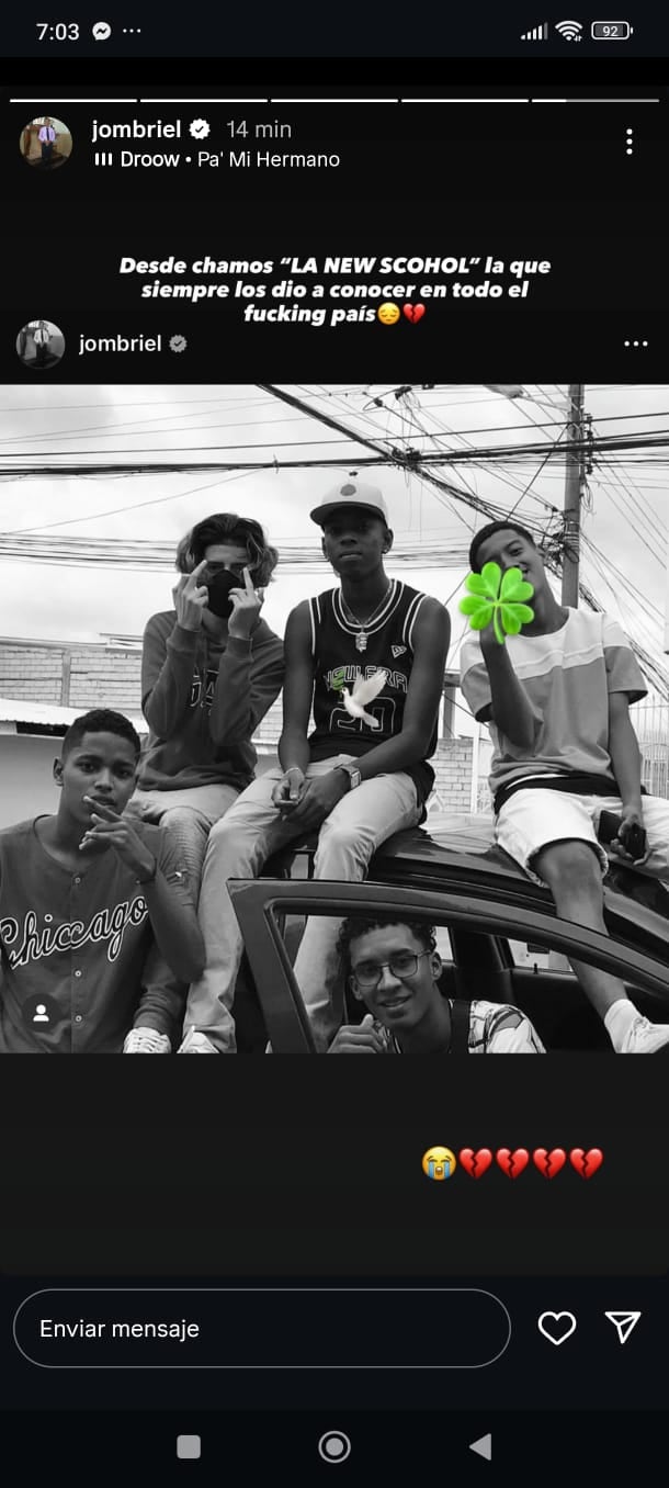 Jombriel y Jossimar despiden a Magnus R-Troy, asesinado en Quito