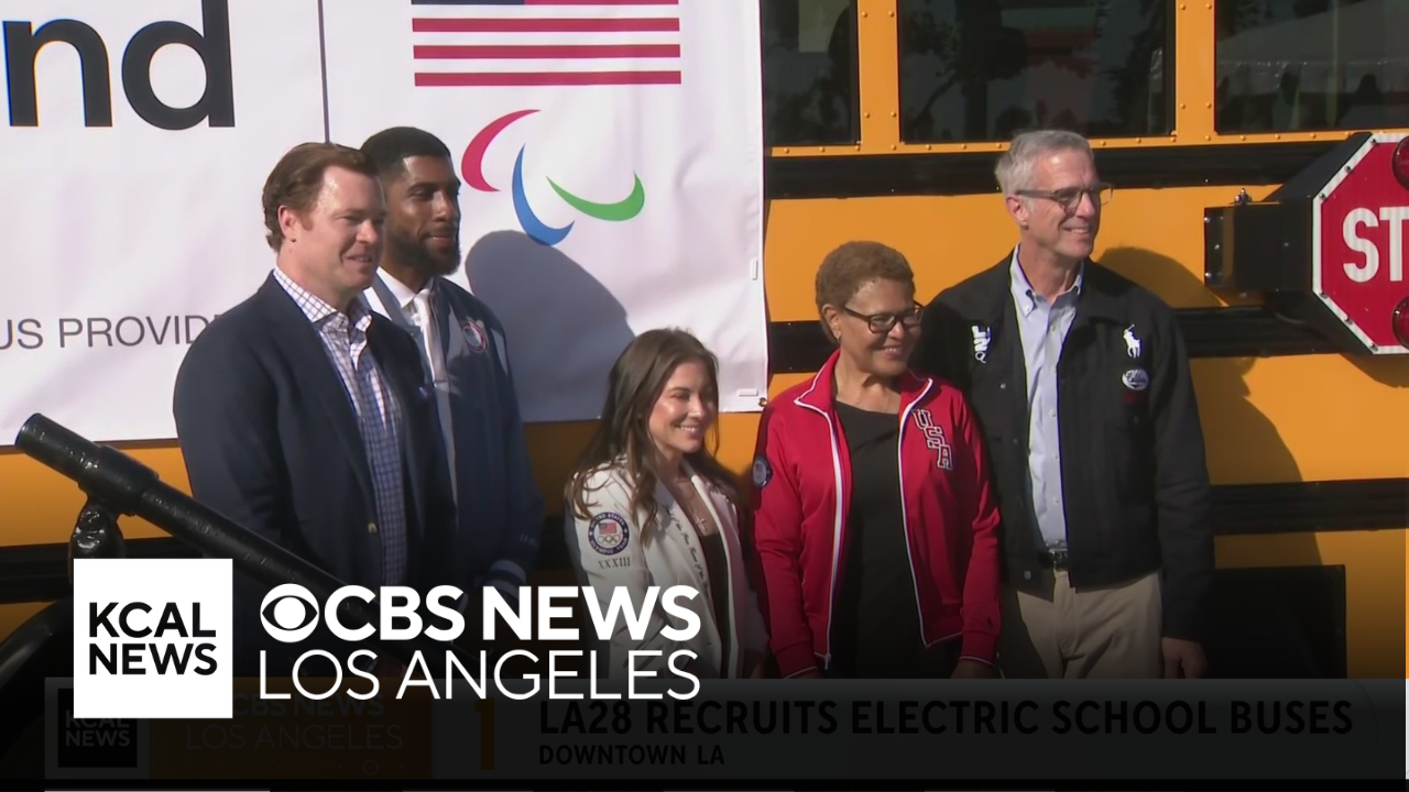 LA28 to use electric school buses to shuttle personnel for the 2028 ...
