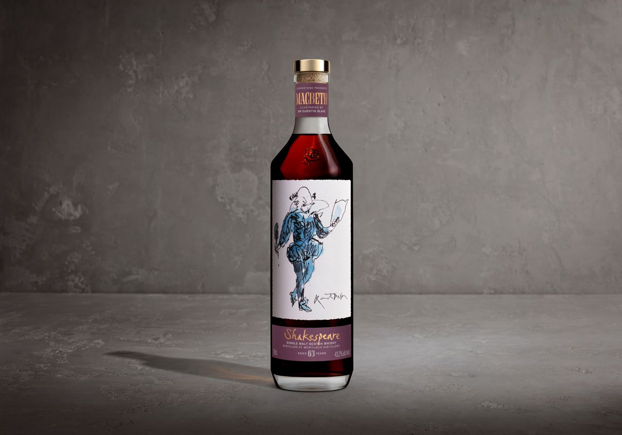 Rare Quentin Blake Whisky Bottle on Show in London