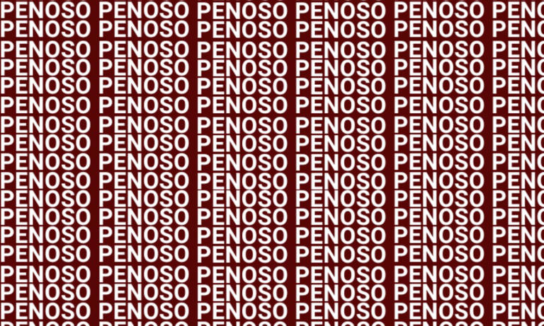 Sólo una mente experta puede encontrar la palabra 'Pecoso' en menos de ...