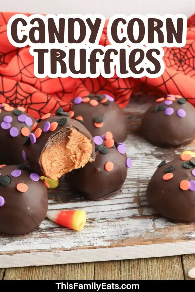 Candy Corn Truffles (Easy No-Bake Recipe)