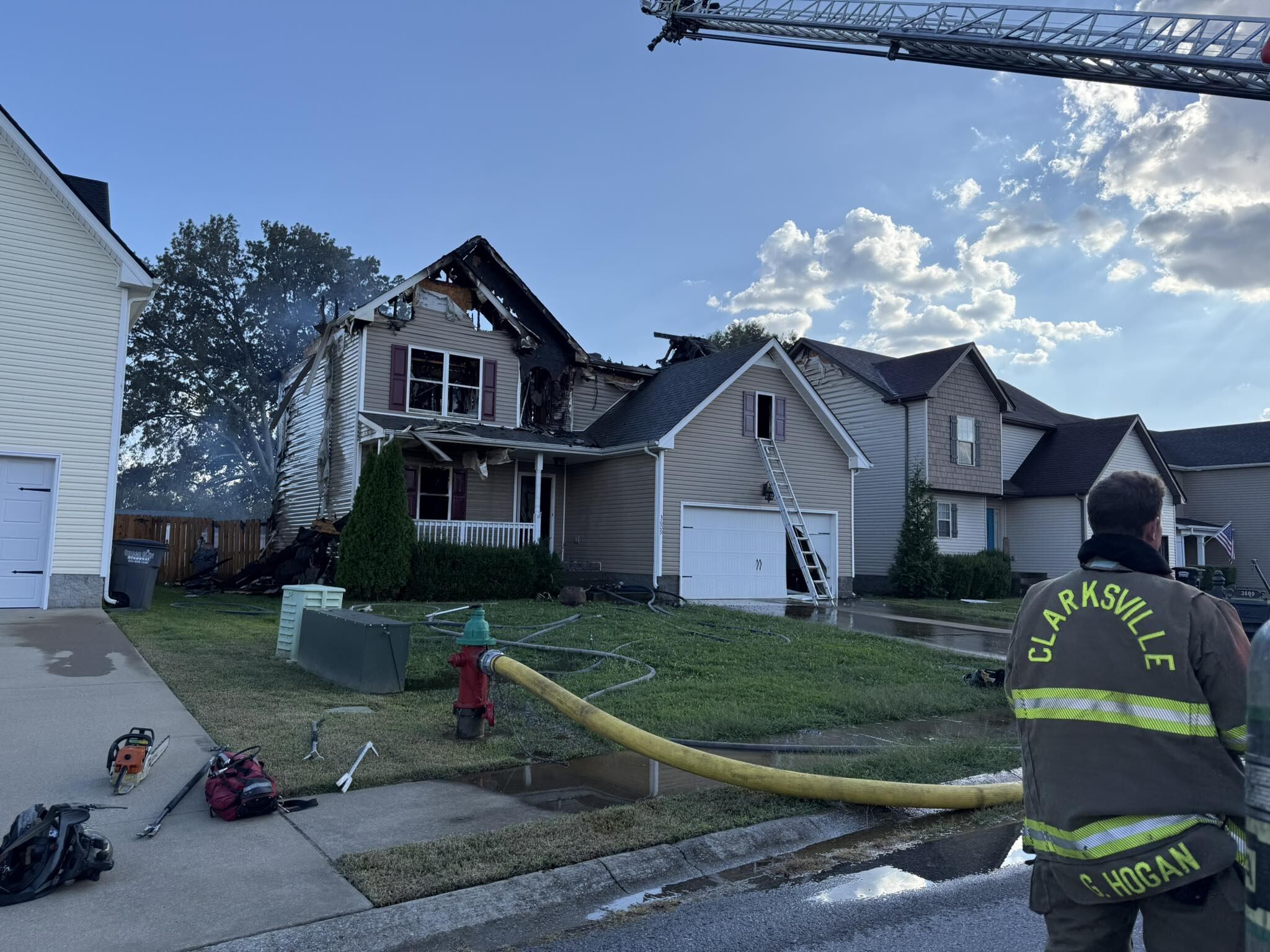 Fire under control after multiple crews respond to burning home in ...