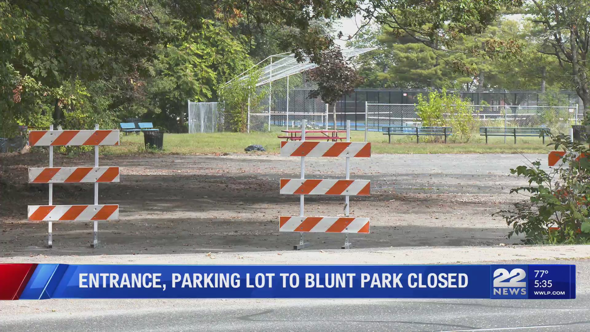 Blunt Park track entrance and parking lot closed for renovations