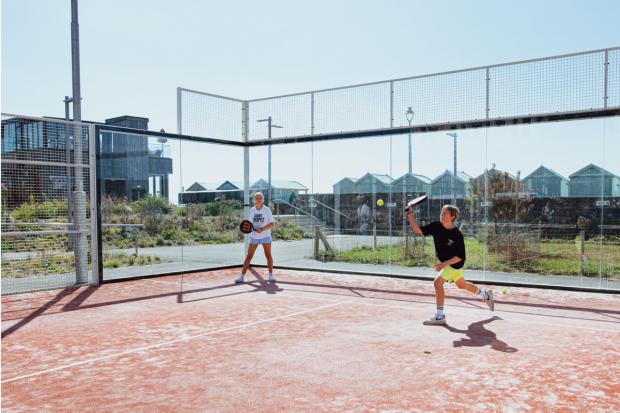 Work begins on three new covered courts at sports complex