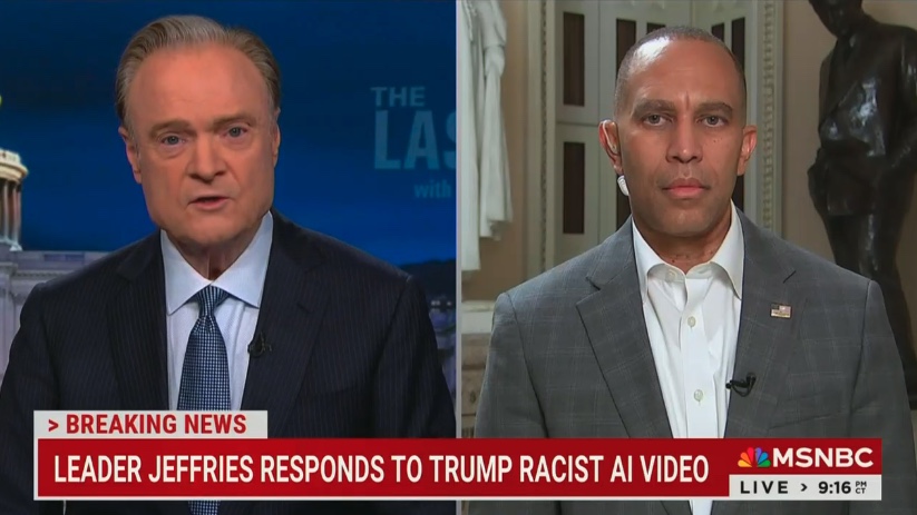 ‘Is That Gonna Be Your Full Reply?’ Lawrence O’Donnell Asks Hakeem Jeffries About Response To ...