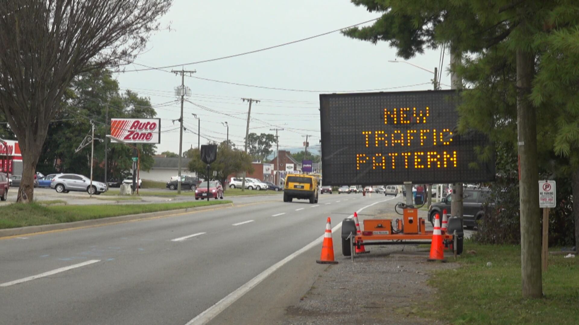 Williamson Road begins lane reconfiguration demonstration