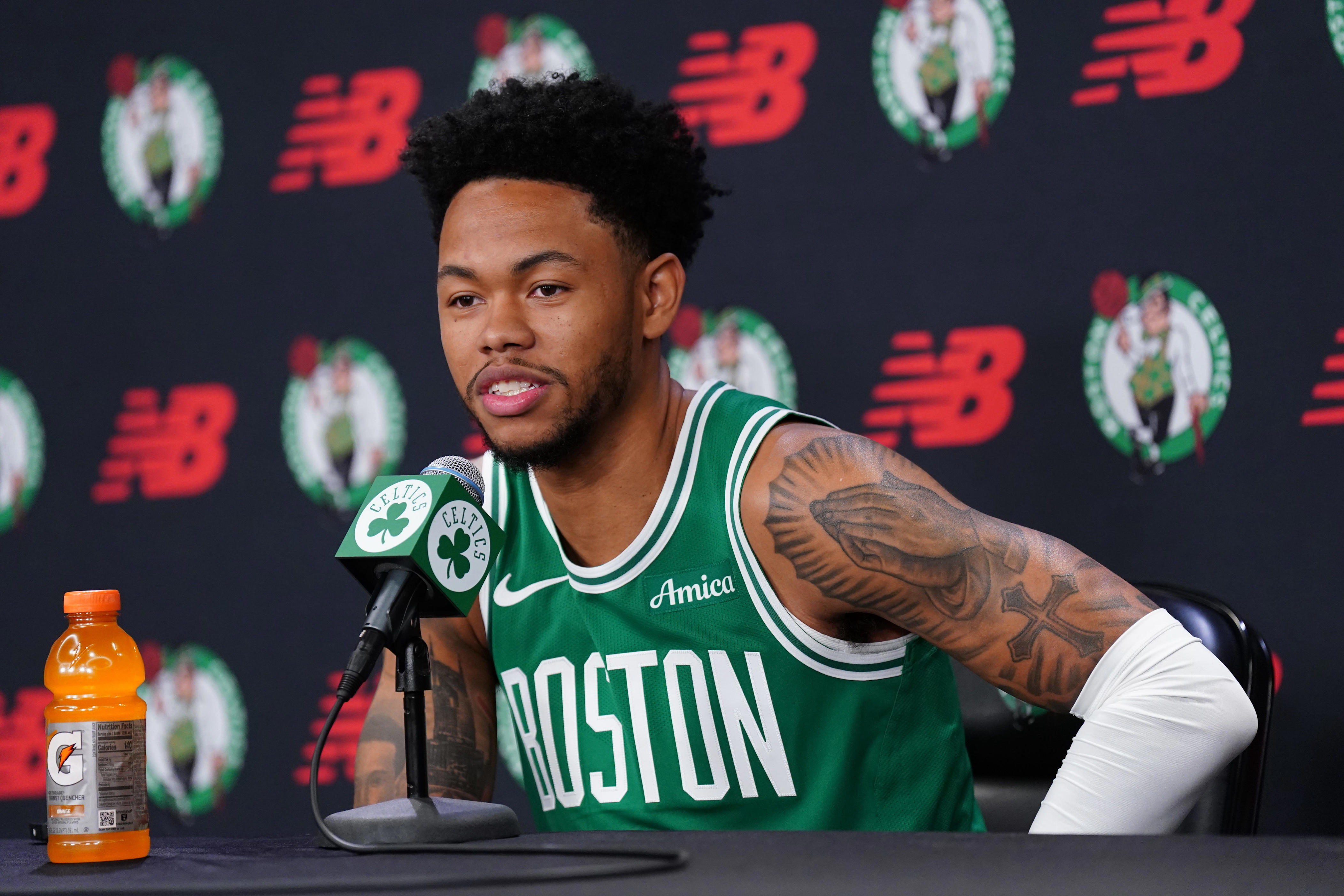 Anfernee Simons on when he learned he had been traded to the Boston Celtics