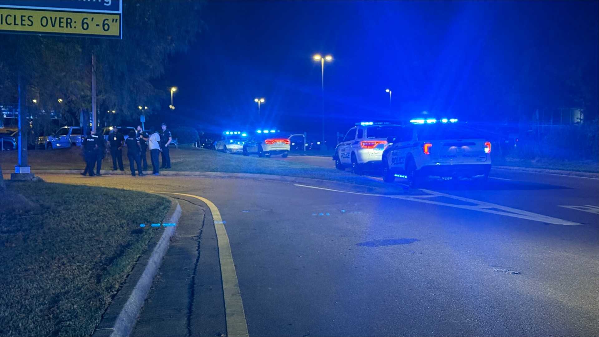 Police Activity near the Jackson-Evers International Airport
