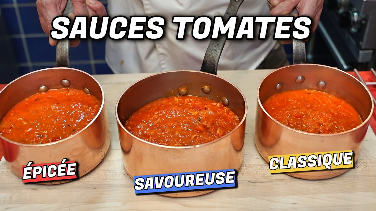 Sauce tomate : le trio gagnant pour vos recettes