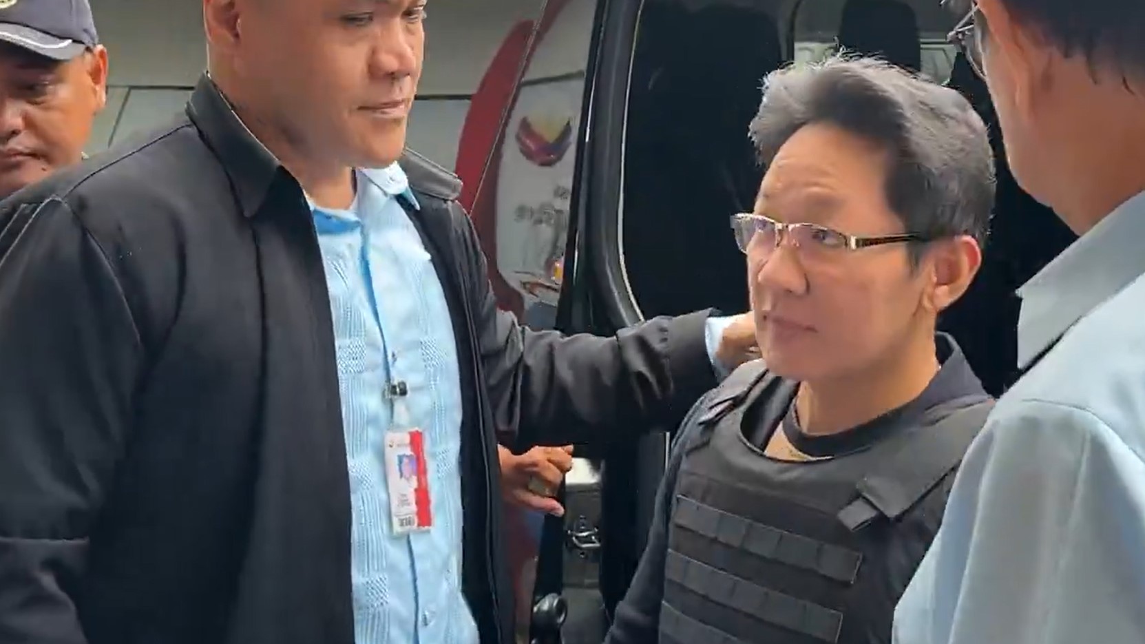 Sarah, Curlee Discaya arrive at ICI for flood control probe