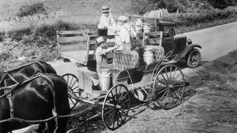 Before store-bought milk was a thing, there was the milkman