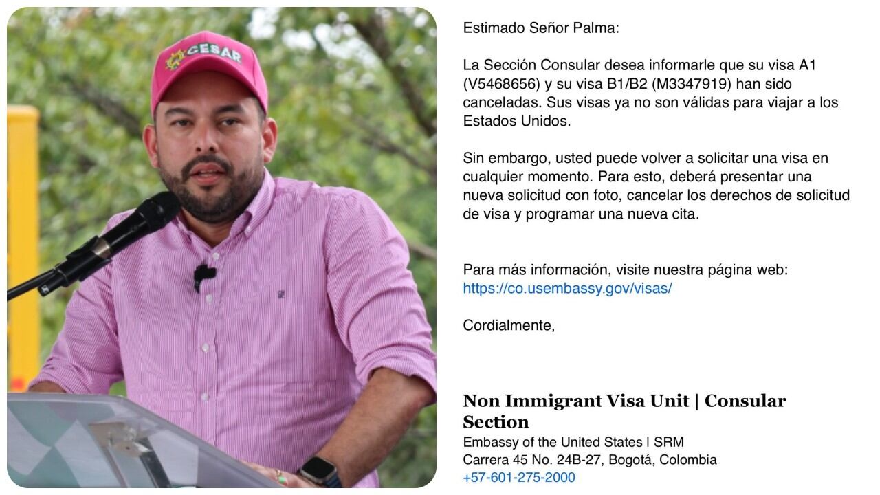 Este es el correo que el gobierno Trump envió al ministro Edwin Palma ...