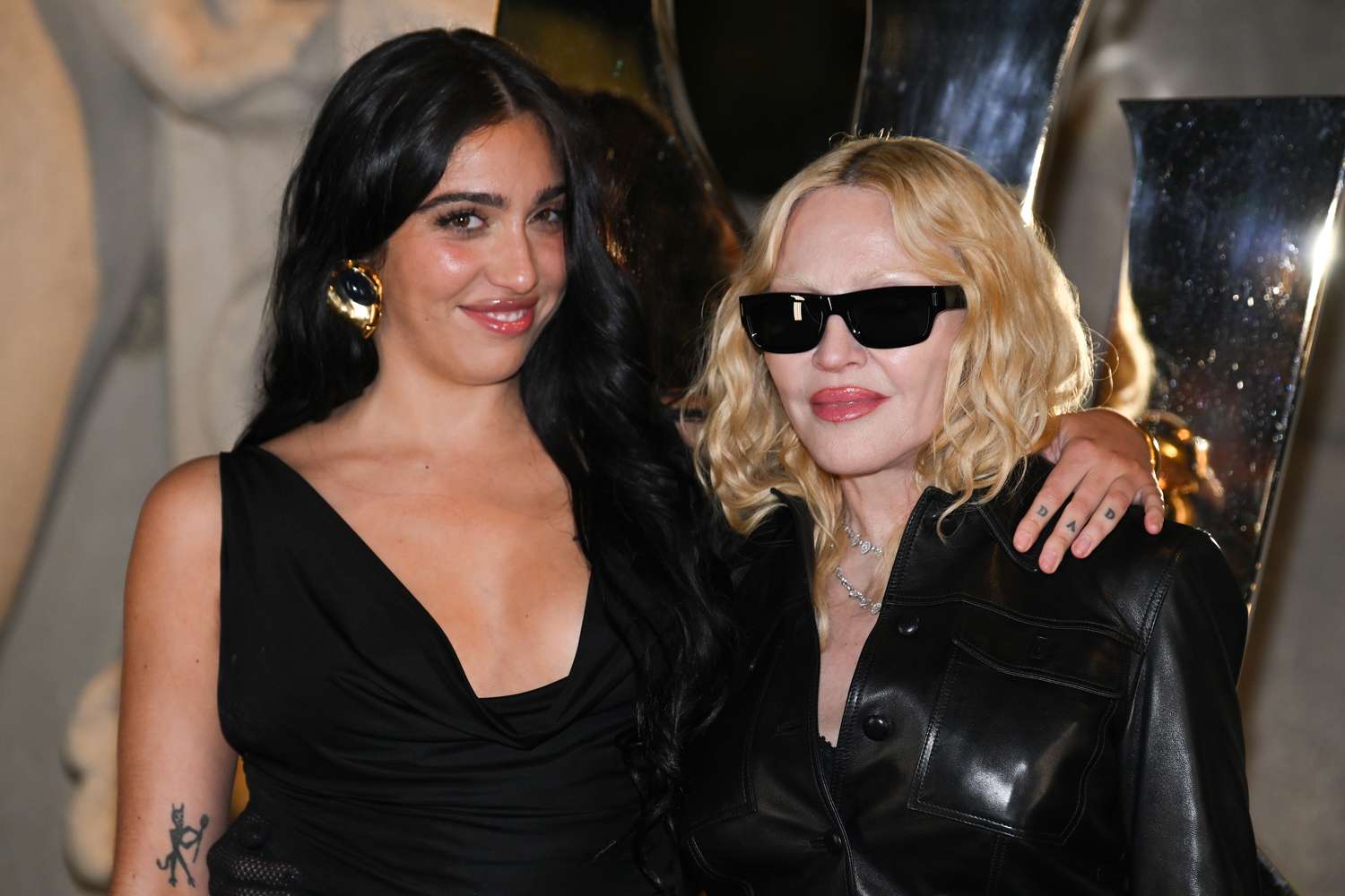 Madonna And Lourdes Leon Match In All Black For Rare Mother Daughter