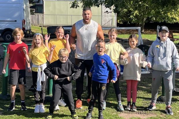 Gladiator inspires Monmouth pupils during special school visit