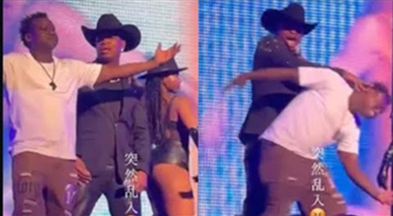 Ne-Yo pushes fan off stage without missing a note at Japan concert [VIDEO]