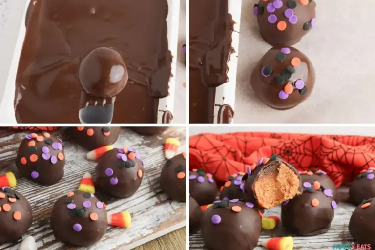 Candy Corn Truffles (Easy No-Bake Recipe)