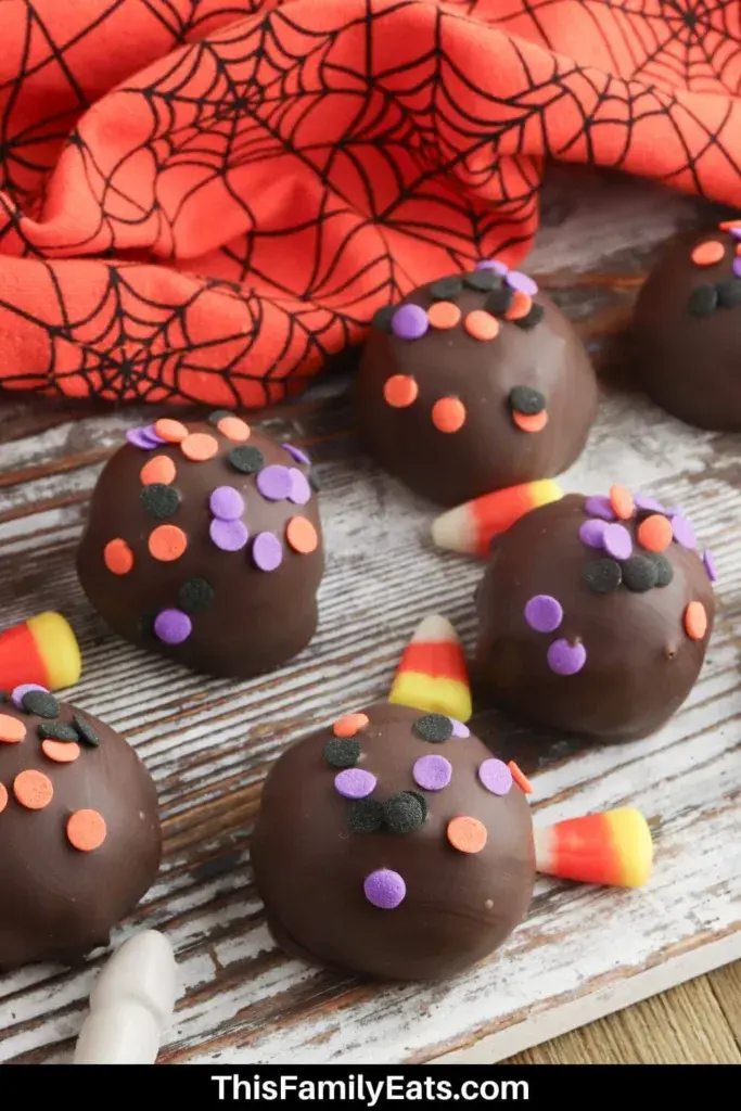 Candy Corn Truffles (Easy No-Bake Recipe)