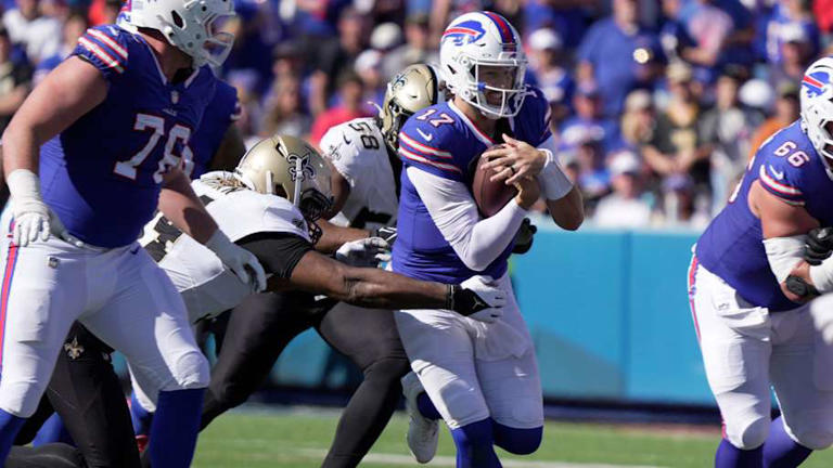 Bills' Josh Allen makes big move up MVP rankings after victory over Saints