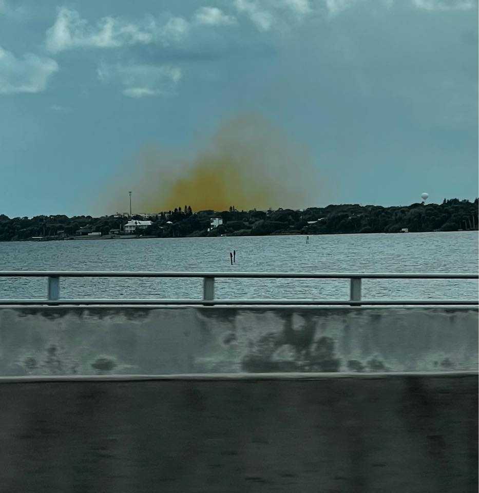 Palm Bay Fire Rescue says orange vapor seen Monday afternoon is 'harmless'