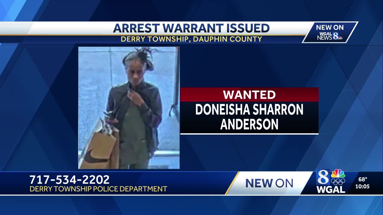 Derry Township police issue arrest warrant for shoplifting suspect