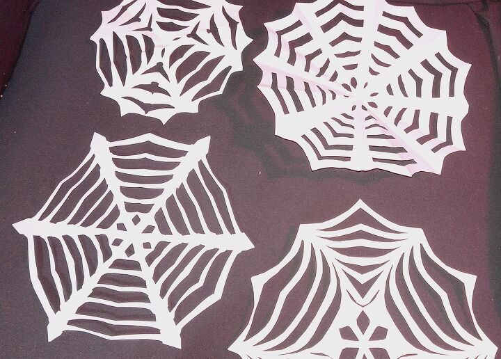 DIY Paper Spider Webs