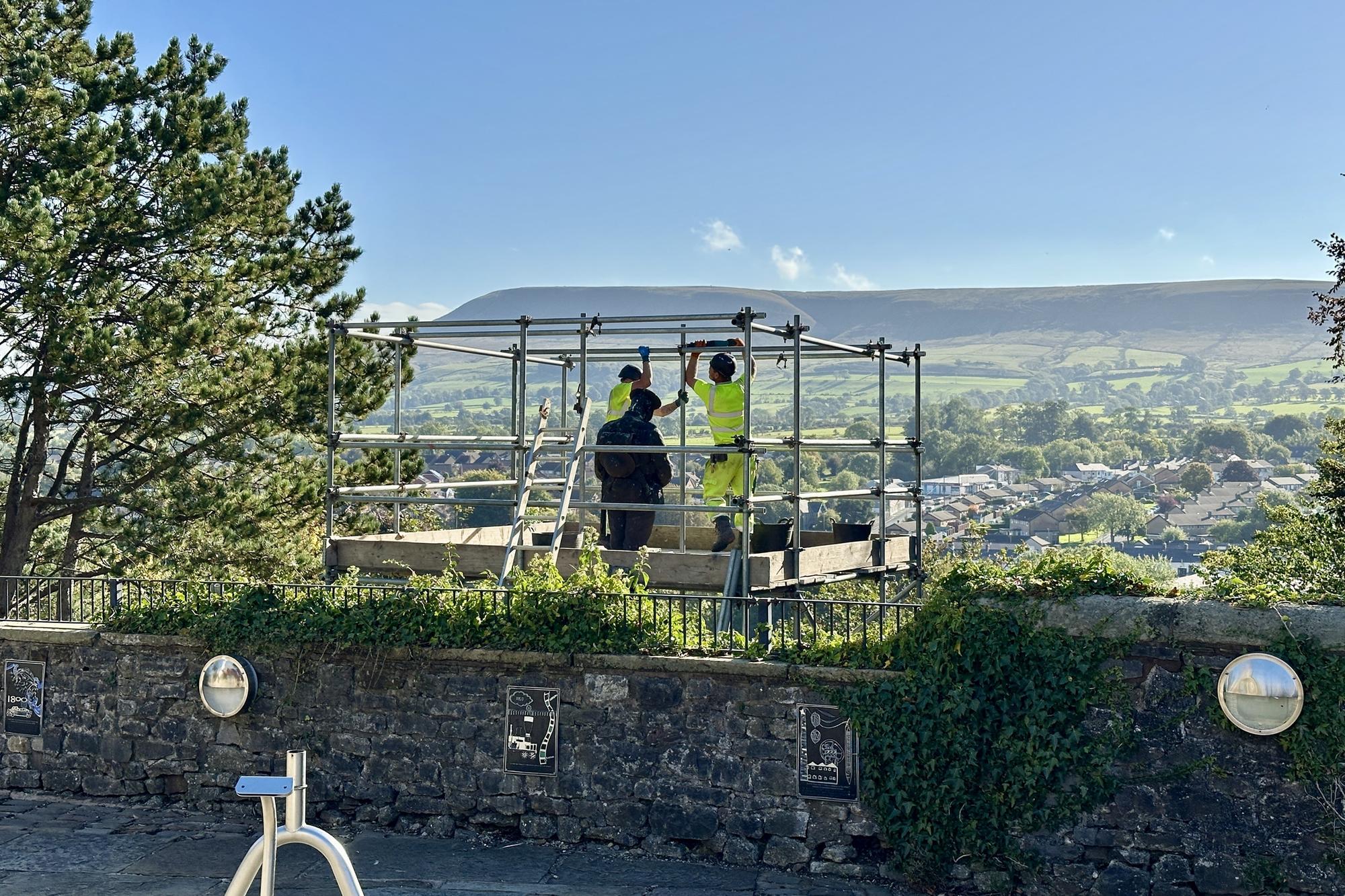 Refurbishment work starts on Clitheroe’s historic war memorial