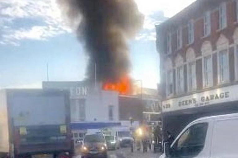 Major incident at Odeon Cinema as building erupts into flames with 70 ...