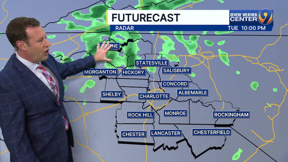 Tuesday morning's forecast with Meteorologist Keith Monday