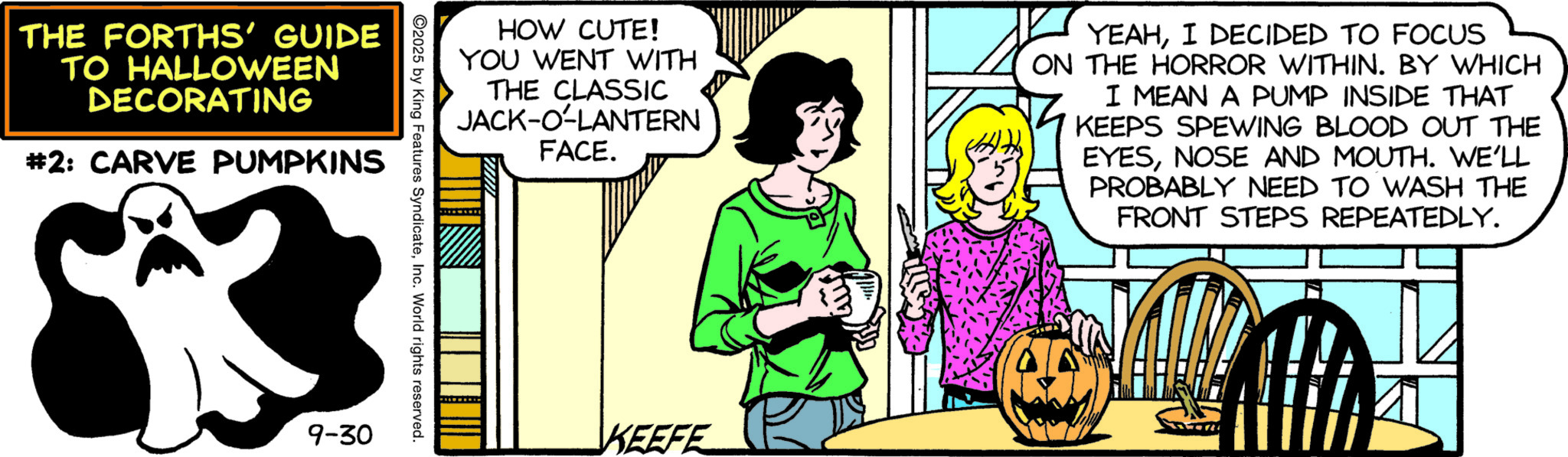 Sally Forth by Francesco Marciuliano; drawn by Jim Keefe