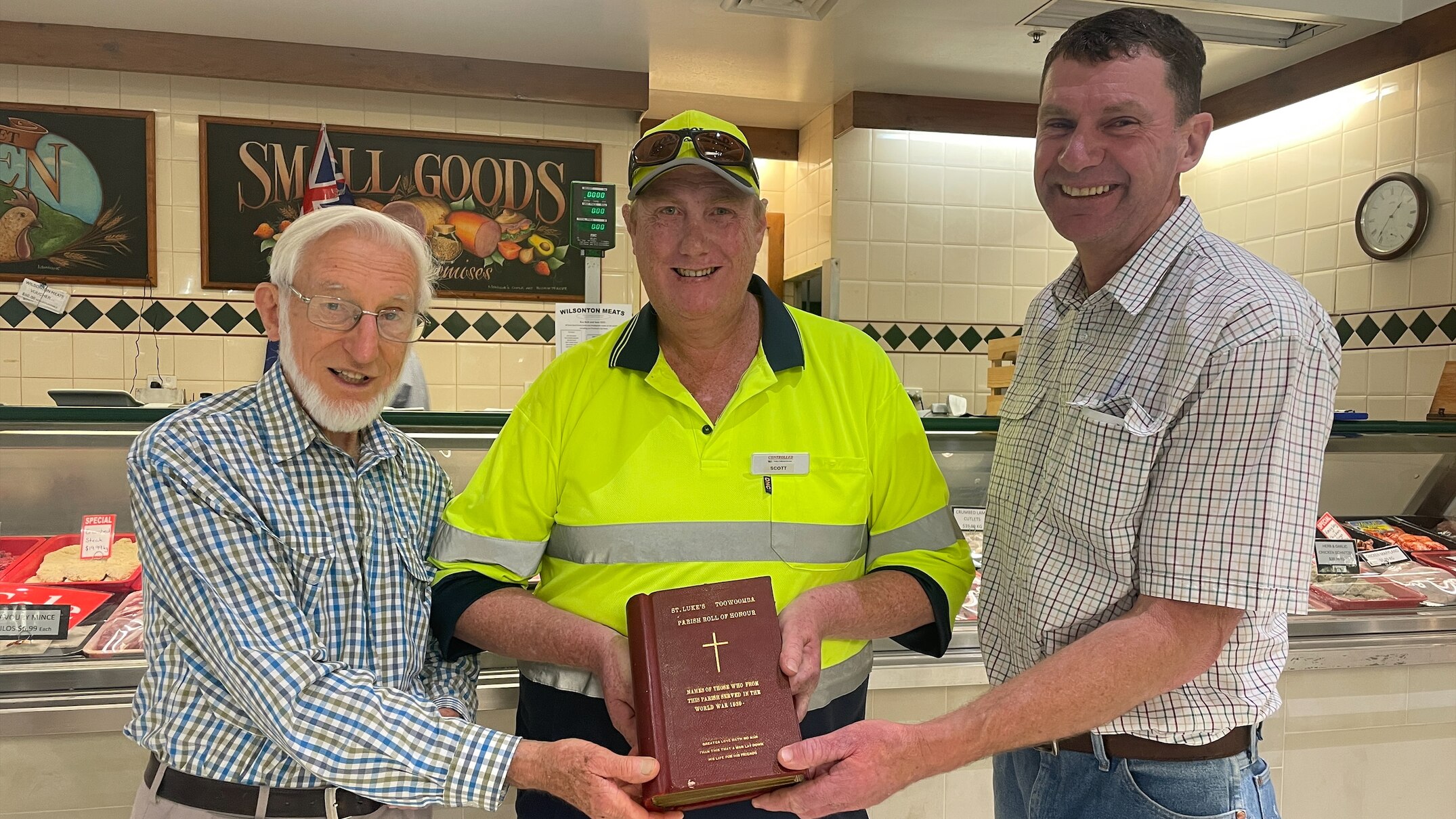 Stolen WWII ledger returned to St Luke's church in Toowoomba