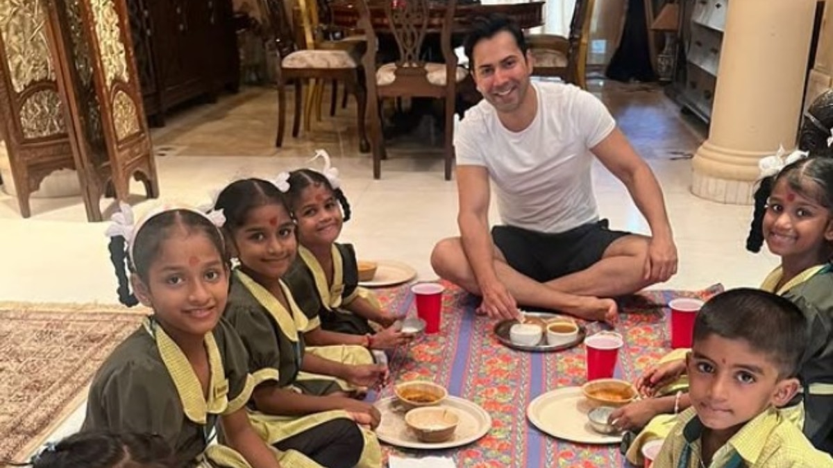 Varun Dhawan Marks Durga Ashtami With Children, Calls Prasad Meal His ...