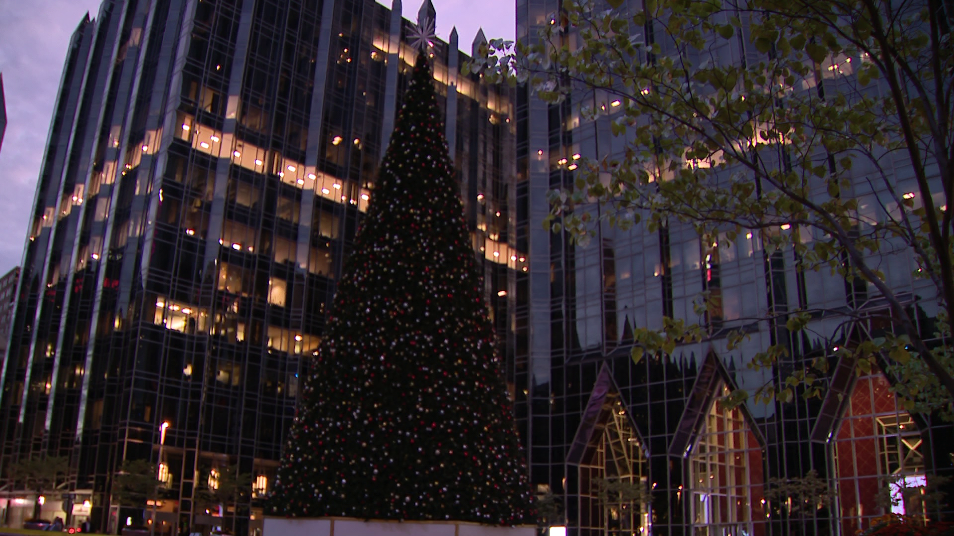 Countdown to the holidays: Christmas tree is up at Pittsburgh’s PPG Place